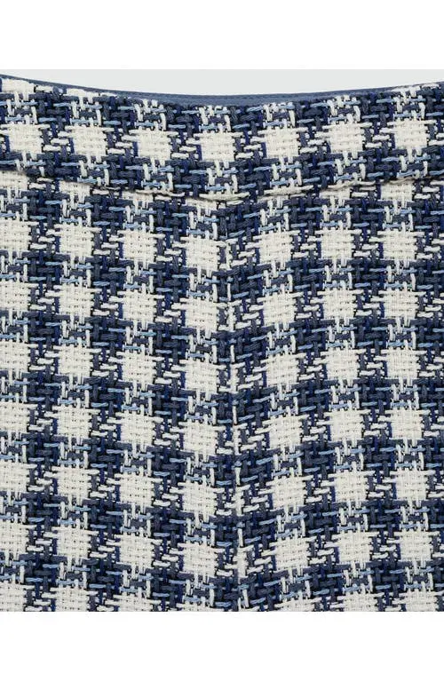 Mango Houndstooth Shorts