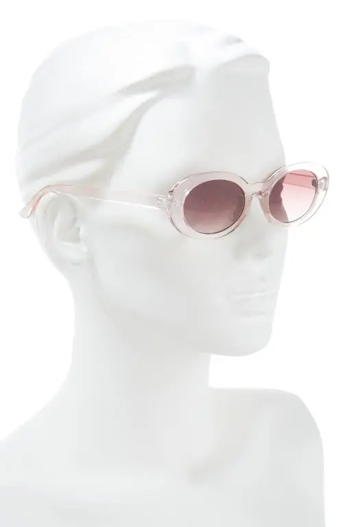 Bp. Round Sunglasses - Clear- Pink