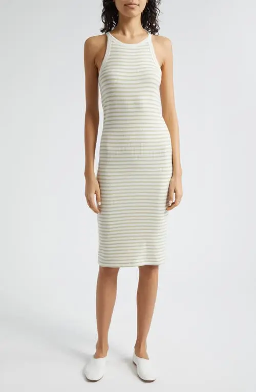 ATM Anthony Thomas Melillo Stripe Rib Tank Dress