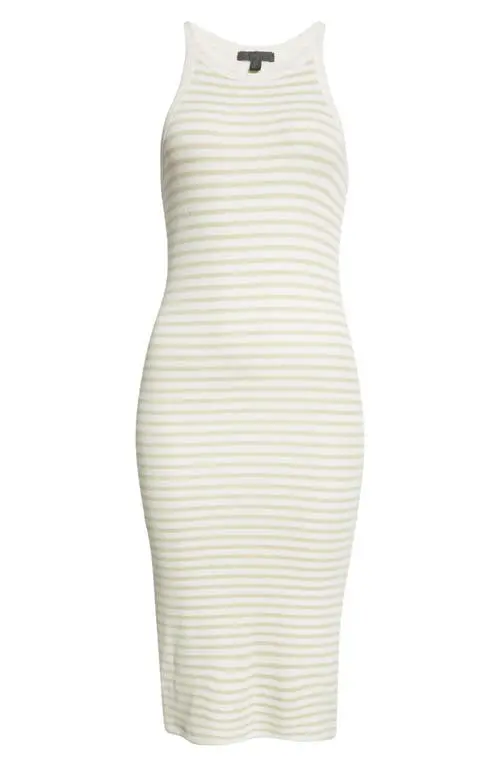 ATM Anthony Thomas Melillo Stripe Rib Tank Dress