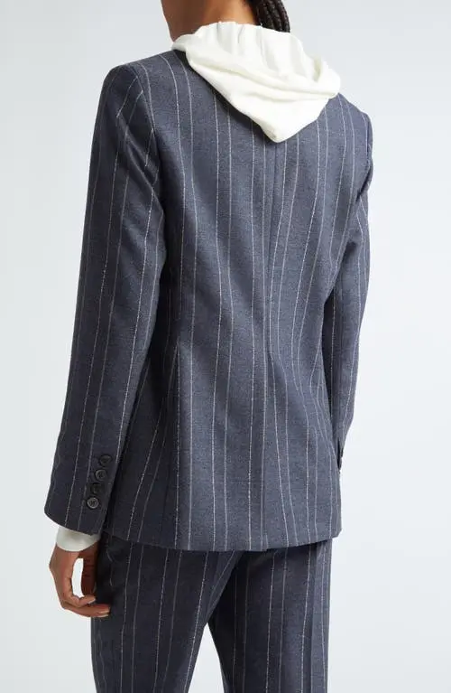 Eleventy Pinstripe One-button Blazer