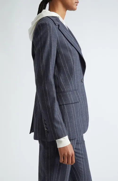 Eleventy Pinstripe One-button Blazer