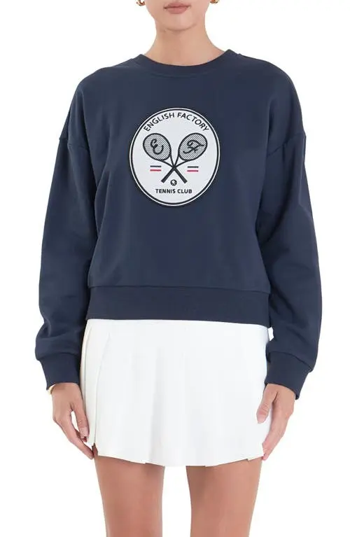 English Factory Sports Club Embroidered Sweatshirt
