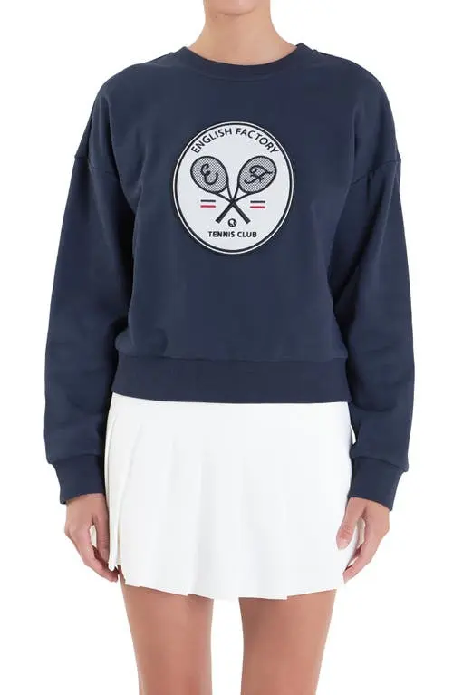 English Factory Sports Club Embroidered Sweatshirt