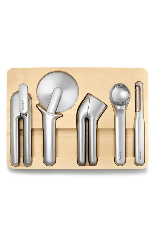 CARAWAY 6-piece Stainless Steel Kitchen Gadget Set - Silver