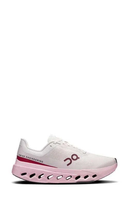 On Cloudsurfer Next Running Shoe - Peony/ivory