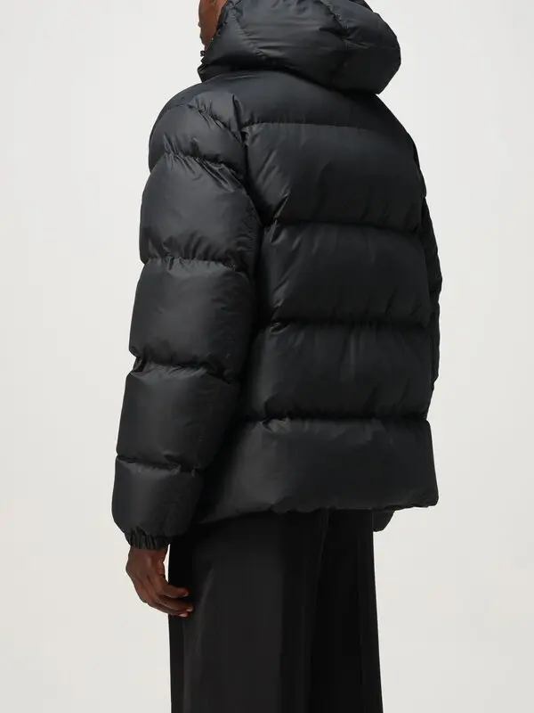 Dolce & Gabbana Quilted Puff Jacket With Hood - Black
