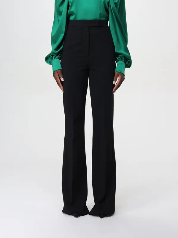 Max Mara Tailored Wide Leg Trousers - Black