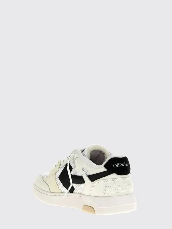 Off-White Out Of Office Leather And Mesh Sneakers - White 1