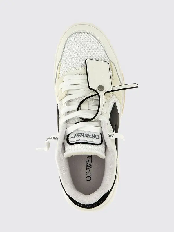 Off-White Out Of Office Leather And Mesh Sneakers - White 1