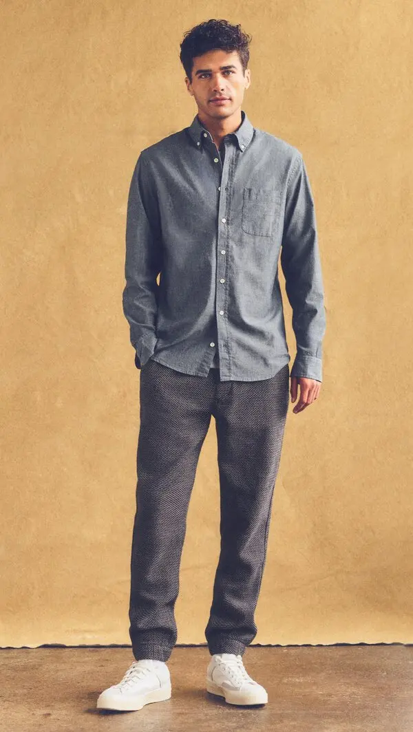 Taylor Stitch Apres Pants - Charcoal Sashiko