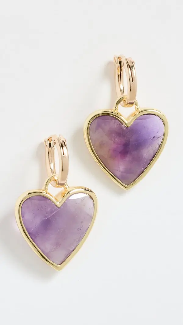 Brinker & Eliza Lovey Huggies Earrings