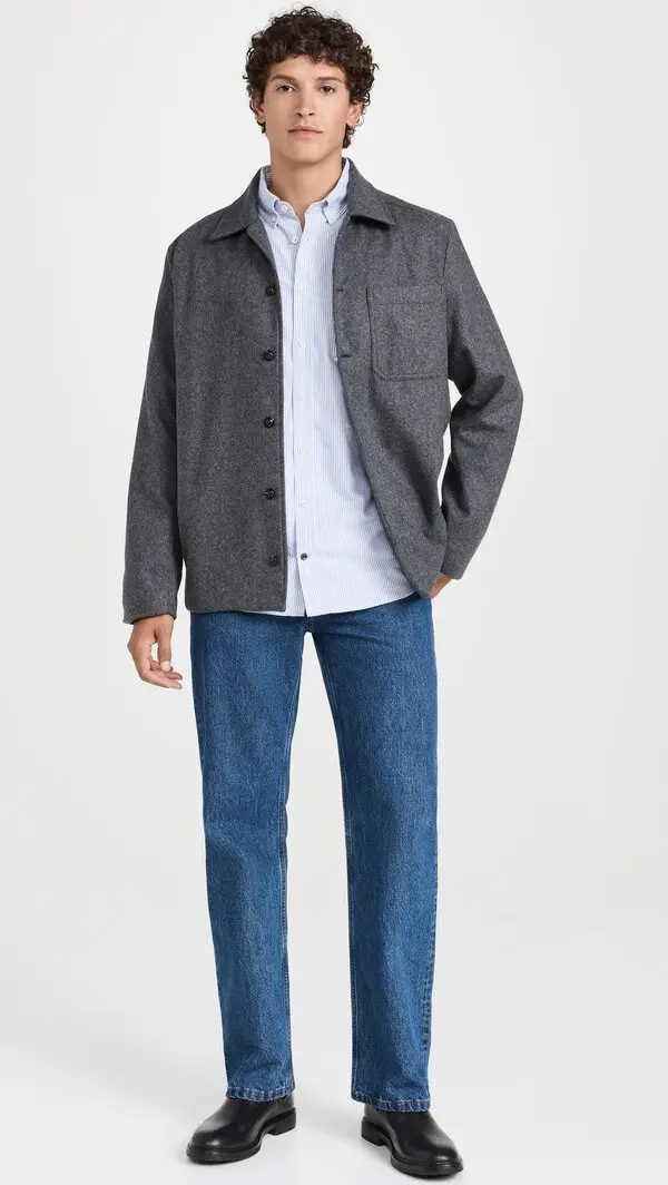 Taylor Stitch Jack Oxford Shirt - Navy University Stripe