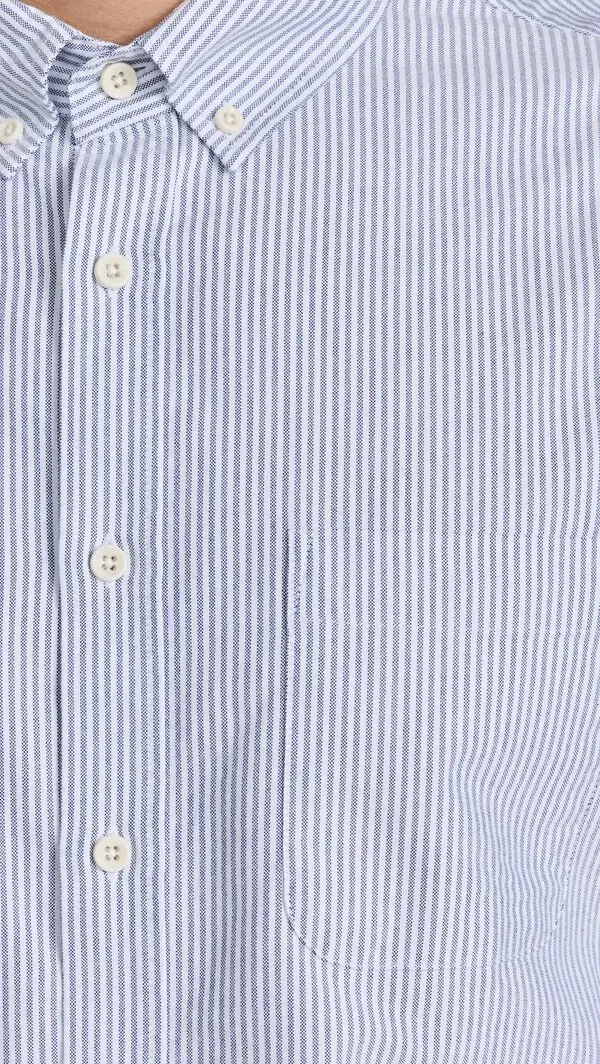 Taylor Stitch Jack Oxford Shirt - Navy University Stripe