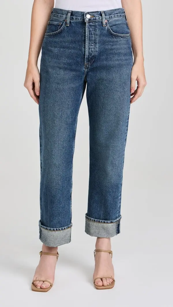 AGOLDE Fran Low Slung Straight Leg Jeans