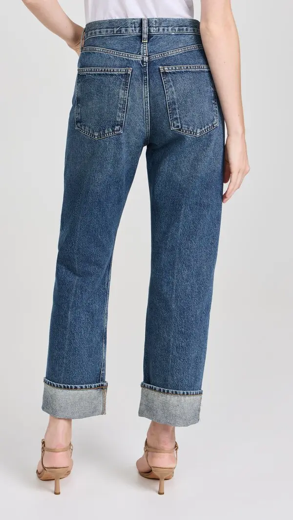 AGOLDE Fran Low Slung Straight Leg Jeans