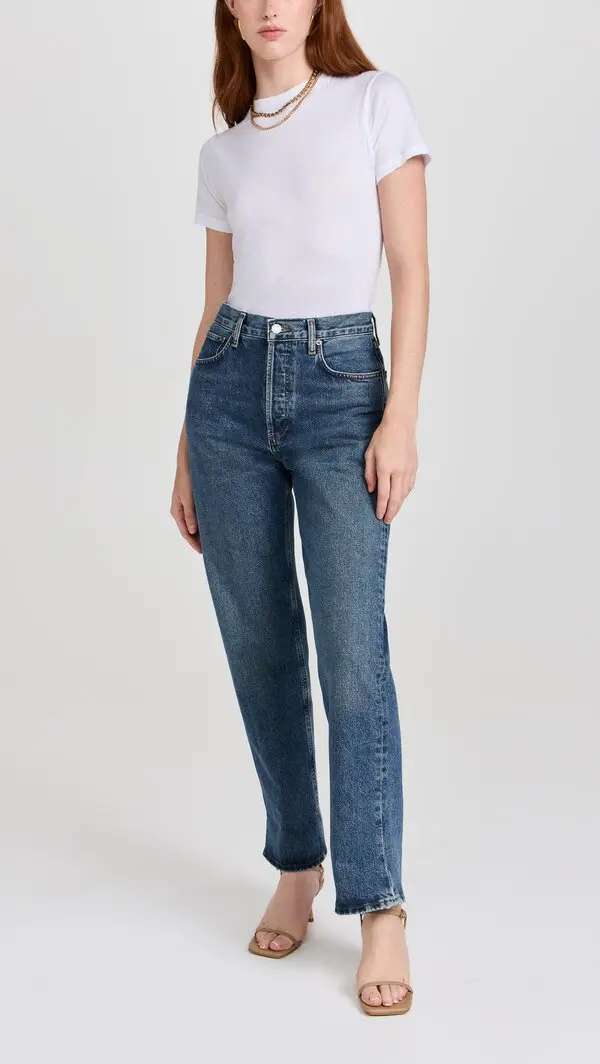 AGOLDE Fran Low Slung Straight Leg Jeans
