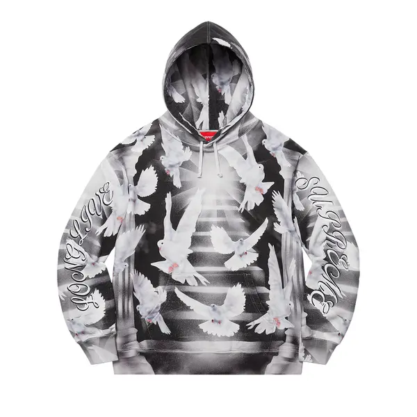 Supreme Doves Hooded Sweatshirt - Black