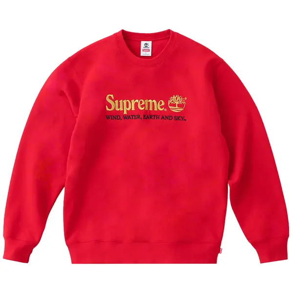 Supreme X Timberland Crewneck - Red