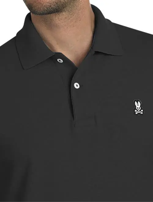Psycho Bunny Big & Tall Classic Polo Shirt - Black