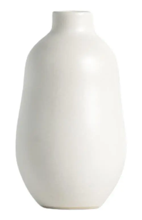 GHARYAN STONEWARE Stoneware Vase - White