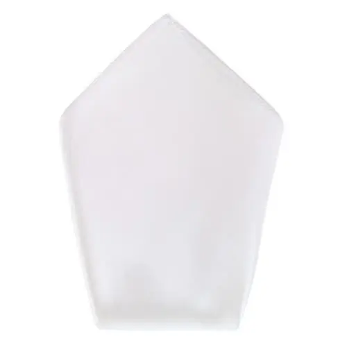 Trafalgar Sutton Solid Color 13 Inch Silk Pocket Square - Ivory