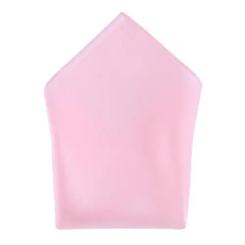 Trafalgar Sutton Solid Color 13 Inch Silk Pocket Square - Pink