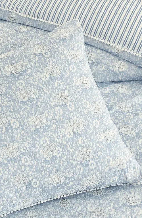 PERI HOME Ikat Eyelet Comforter & Shams Set