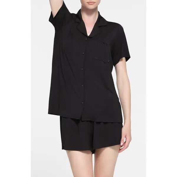 SKIMS Sleep Short Pajamas - Onyx