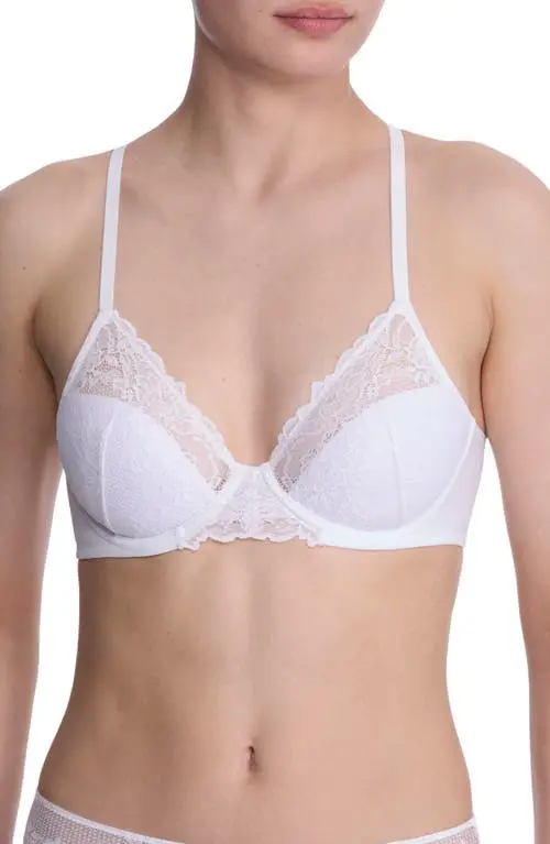 Natori Heavenly Underwire Convertible Plunge Bra - White