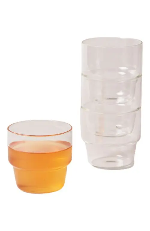 FLECK Stackable Glass Tumblersset Of 4