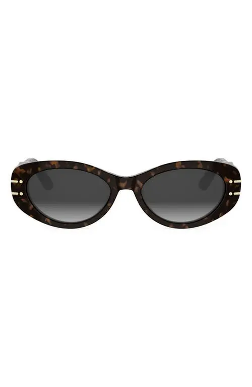 Dior B8u Butterfly Sunglasses - Dark Havana/gradient Smoke