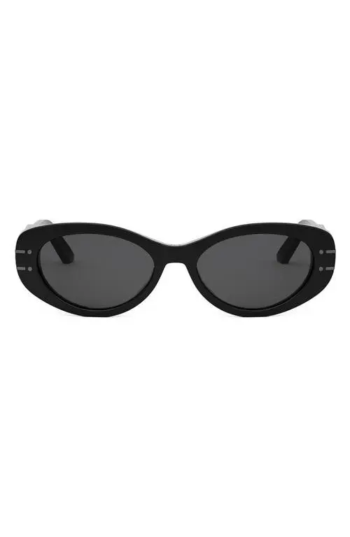 Dior B8u Butterfly Sunglasses - Shiny Black / Smoke