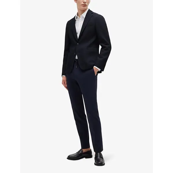 BOSS Slim-fit Single-breasted Stretch Wool-blend Blazer