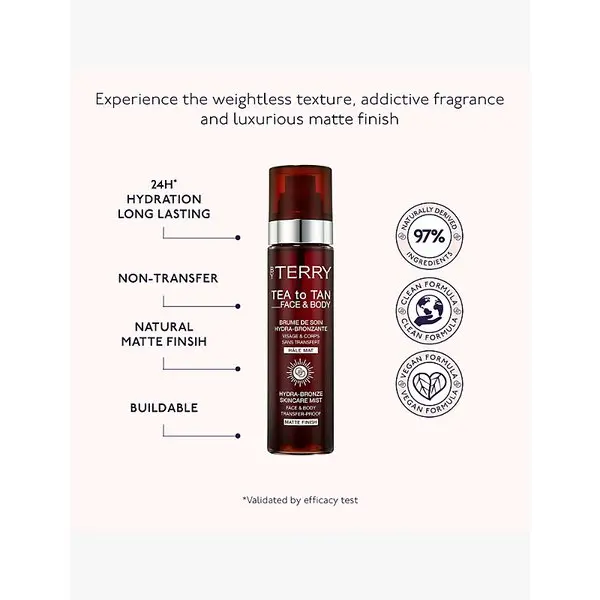 By Terry Tea To Tan Face And Body Matt Finish Tan Spray