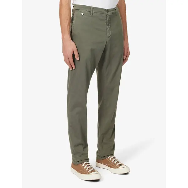 REPLAY Benni Straight-leg Stretch-cotton Trousers
