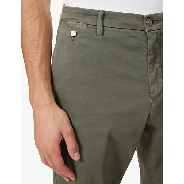 REPLAY Benni Straight-leg Stretch-cotton Trousers