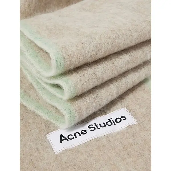 Acne Studios Vally Brand-patch Wool-blend Scarf