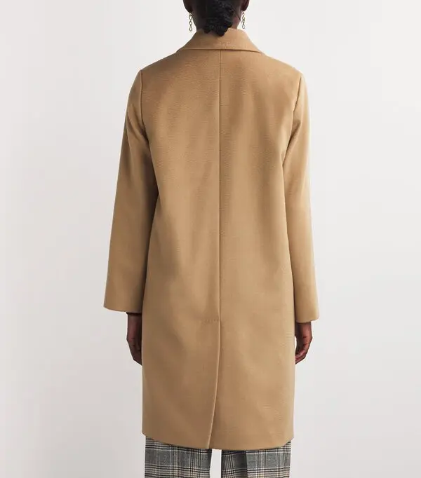Max Mara Wool Double-breasted Coat - Beige