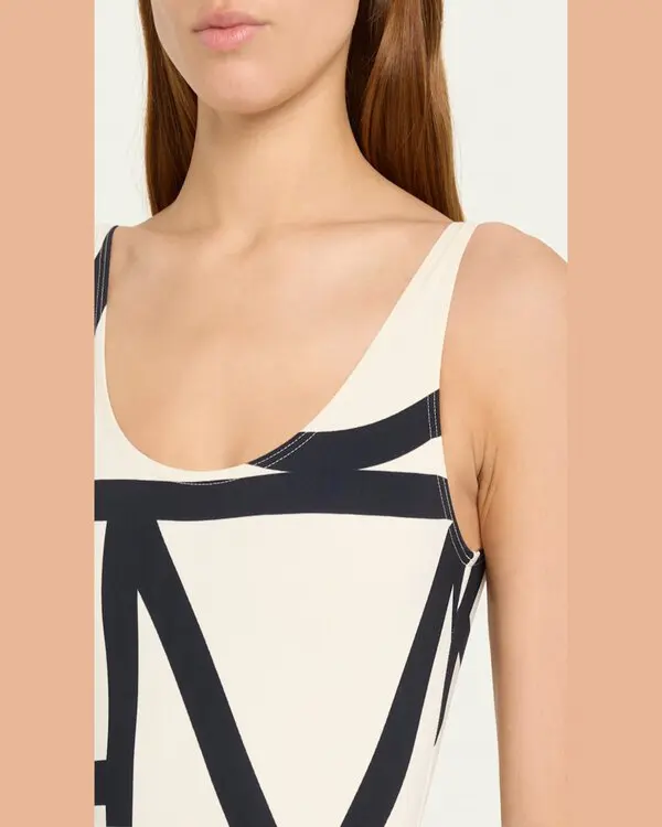 TOTEME Monogram One-piece Swimsuit