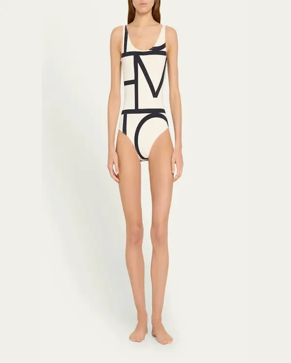 TOTEME Monogram One-piece Swimsuit