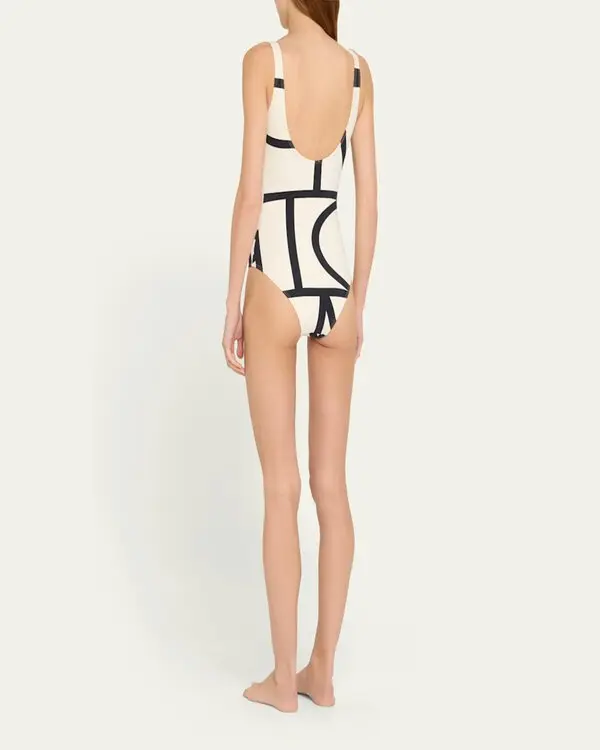 TOTEME Monogram One-piece Swimsuit