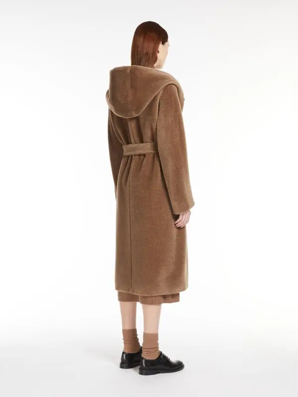 Max Mara Alpaca And Wool Coat With Belt - Honey | Editorialist display picture 1