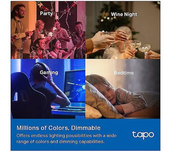 TP-LINK Tapo Tl135e Smart Wifi Multicolor Light Bulb 5-pack