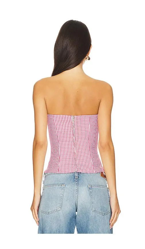 MORE TO COME Tina Corset Top - Red