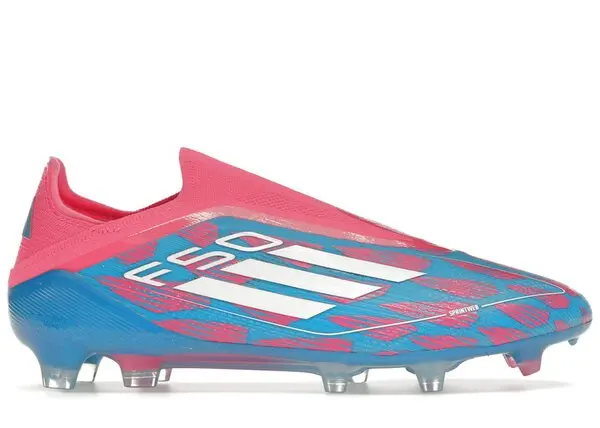 Adidas F50 Elite Laceless Fg Players Pack - Solar Blue/cloud White/solar Pink