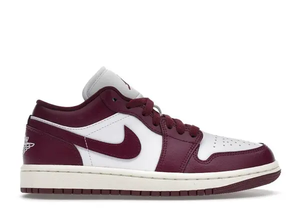 JORDAN 1 Low Sneakers - White/sail/bordeaux