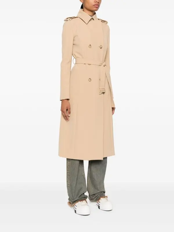 Patrizia Pepe Double-breasted Trench Coat - Brown