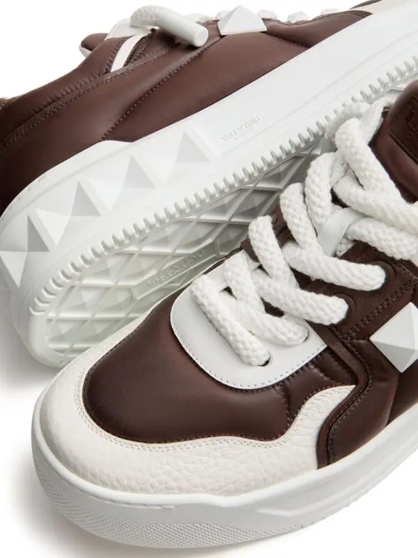 Valentino Garavani One Stud Xl Sneakers In Brown - 53% Off