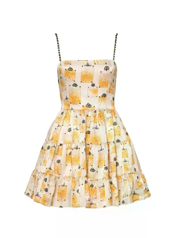 Agua Bendita Lima Mini Dress - Neutrals